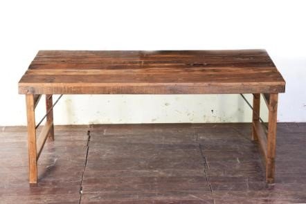 Bord i rustikt Indisk træ!! i vintage træ - bordet har foldeben og ...
